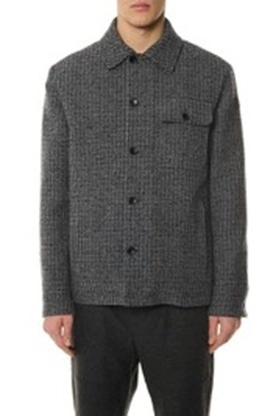 Moncler Plaid Long Sleeve Casual Jacket - Black