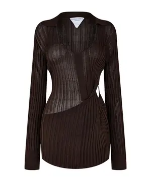 Bottega Veneta Simple Knitted Sweater - Black