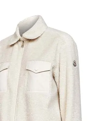 Moncler Long Sleeve Fleece Jacket - Cream
