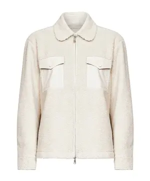 Moncler Long Sleeve Fleece Jacket - Cream