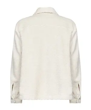 Moncler Long Sleeve Fleece Jacket - Cream