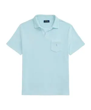 Ralph Lauren Lightblue Pique Shortsleeve Polo Shirt - Blue
