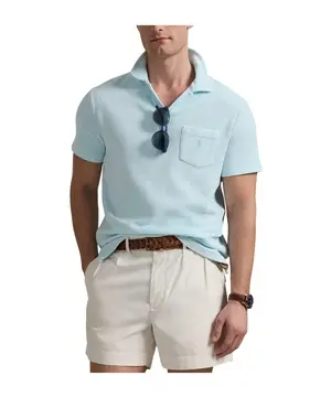 Ralph Lauren Lightblue Pique Shortsleeve Polo Shirt