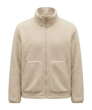 Moncler Long Sleeve Zip-up Fleece Jacket With High Neck