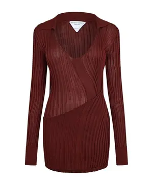 Bottega Veneta Simple Knitted Sweater - Brown