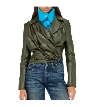 DIESEL® Draped Wrap-effect Jacket