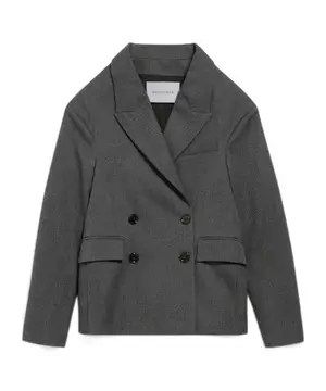 Balenciaga Stola Jacket In Dark Grey