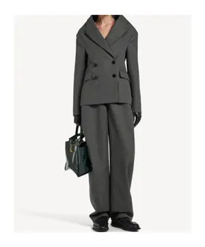 Balenciaga Stola Jacket In Dark Grey