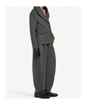 Balenciaga Stola Jacket In Dark Grey