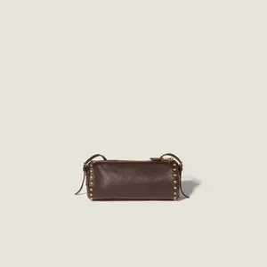 Miu Miu Leather Pouch - Mahogany