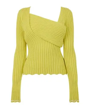 Bottega Veneta Simple Knitted Sweater - Yellow