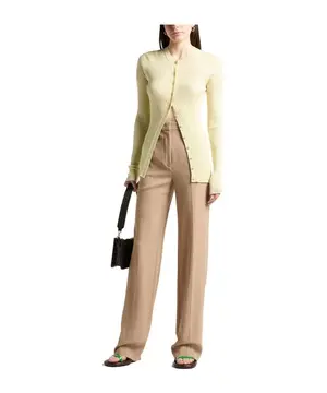 Max Mara Solid-colored Straight-leg Pants