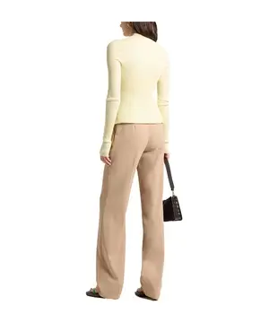 Max Mara Solid-colored Straight-leg Pants