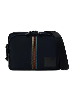 Paul Smith Navy Fabric Camerastyle Crossbody Bag