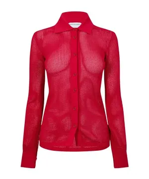 Bottega Veneta Simple Knitted Sweater - Red