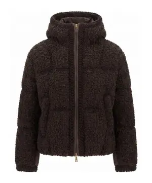 Moncler Cristallin Hooded Down Jacket - Black