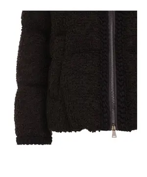 Moncler Cristallin Hooded Down Jacket - Black