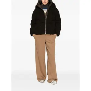 Moncler Cristallin Hooded Down Jacket - Black