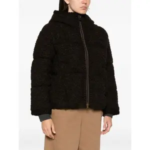 Moncler Cristallin Hooded Down Jacket - Black