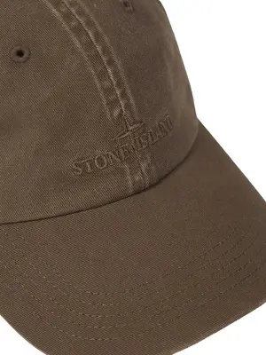 Stone Island Baseball Cap With Embroidered Logo