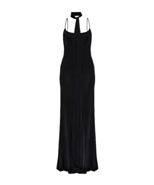 Dsquared2 Sleeveless Maxi Dress With Tie Neck