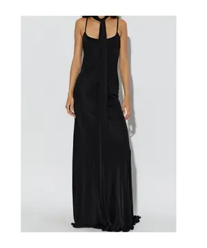 Dsquared2 Sleeveless Maxi Dress With Tie Neck