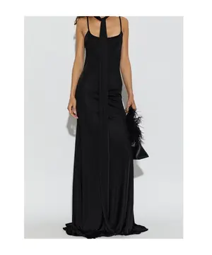 Dsquared2 Sleeveless Maxi Dress With Tie Neck