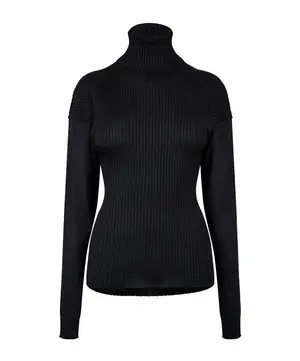 Bottega Veneta Simple Knitted Sweater - Black