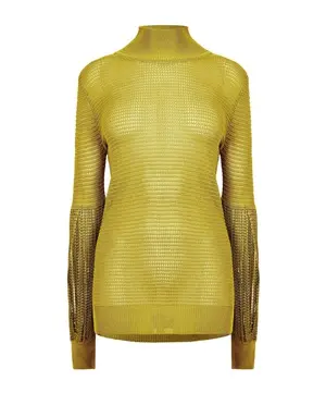 Bottega Veneta Simple Knitted Sweater - Yellow