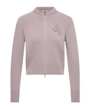 Moncler Wool And Cashmere Zip-up Cardigan