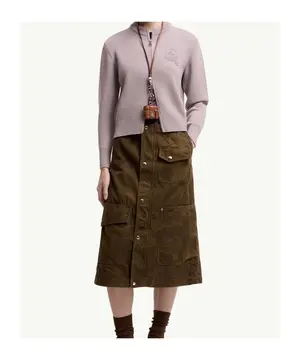 Moncler Wool And Cashmere Zip-up Cardigan