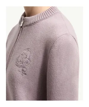 Moncler Wool And Cashmere Zip-up Cardigan