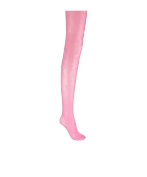 GANNI Sheer Knit Jacquard Tights