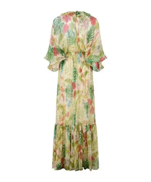 Gucci Printed Silk Long Maxi Dress