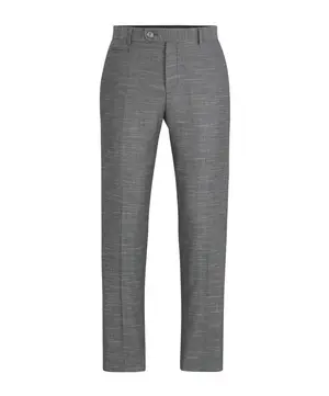 Hugo Boss Minimalist And Versatile Trousers - Silver