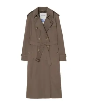 Burberry Long Tropical Gabardine Waterloo Trench Coat