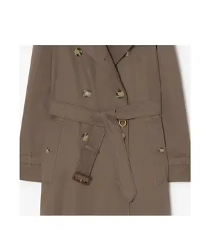Burberry Long Tropical Gabardine Waterloo Trench Coat