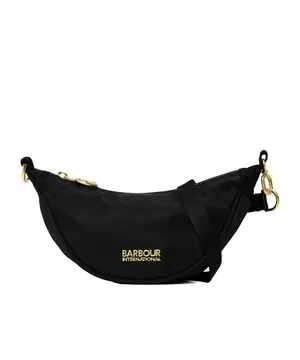 Barbour Solid Color Crossbody Bag - Black