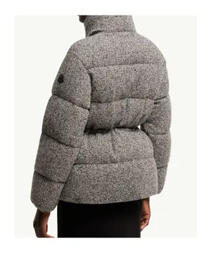 Moncler Diaphanes Hooded Short Down Jacket - Dark Gray