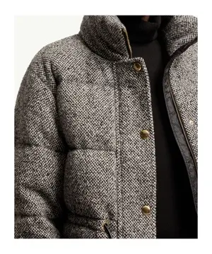 Moncler Diaphanes Hooded Short Down Jacket - Dark Gray