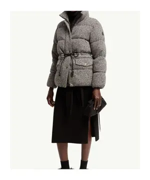 Moncler Diaphanes Hooded Short Down Jacket - Dark Gray