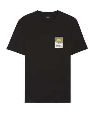 Hugo Boss Shortsleeve Lapel Shirt - Black
