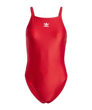 ADIDAS ORIGINALS Solid Color Bodysuit - Red