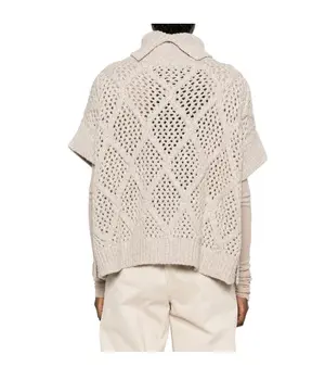 Peserico Open-knit Turtleneck Sweater