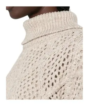 Peserico Open-knit Turtleneck Sweater