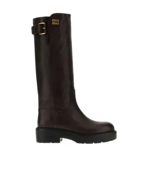 Miu Miu Round-toe Tall Boots