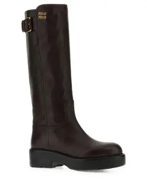 Miu Miu Round-toe Tall Boots