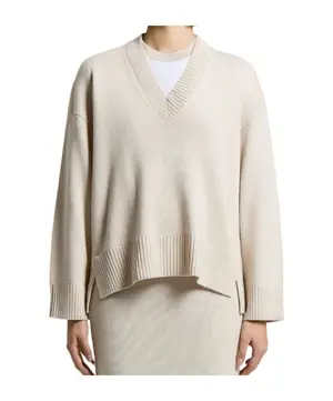 Peserico Ribbed-knit V-neck Sweater - No