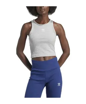 ADIDAS ORIGINALS Ribbed Cropped Tank Top