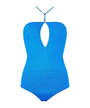 Bottega Veneta Halter Neck Keyhole Bodysuit - Blue